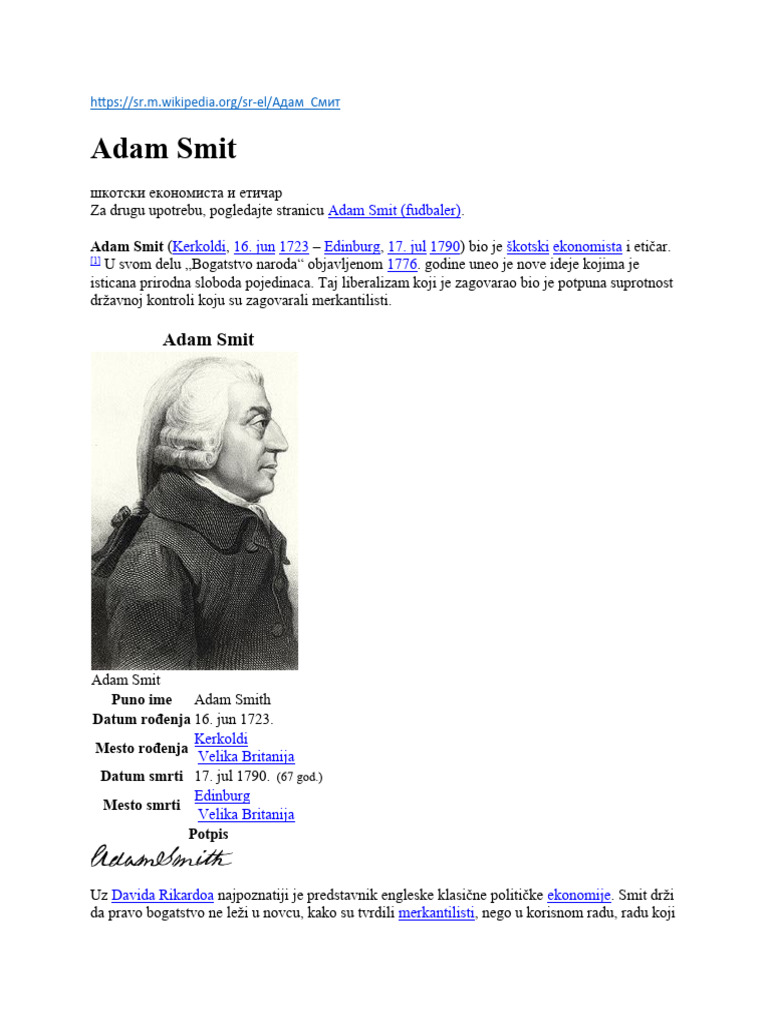 Adam Smit | PDF