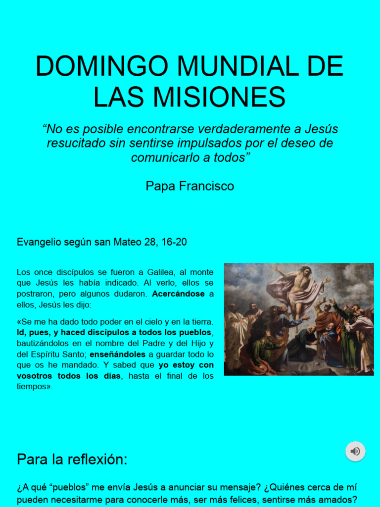 Domingo Mundial de Las Misiones | PDF