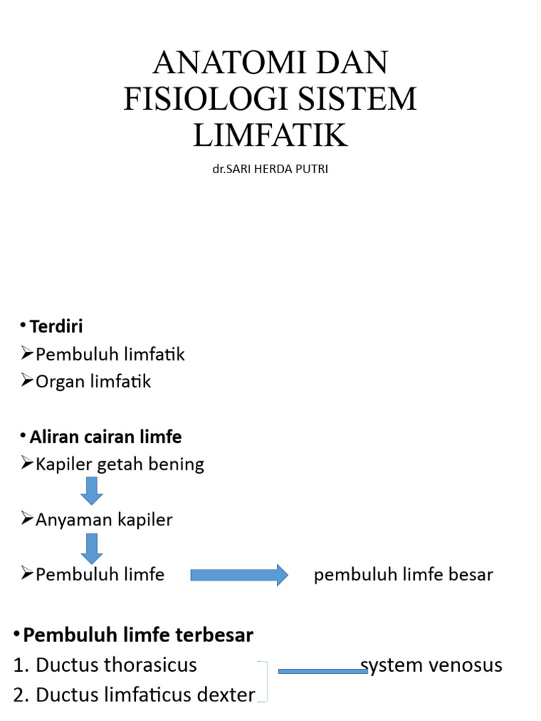 Aliran dan Struktur Sistem Limfatik | PDF