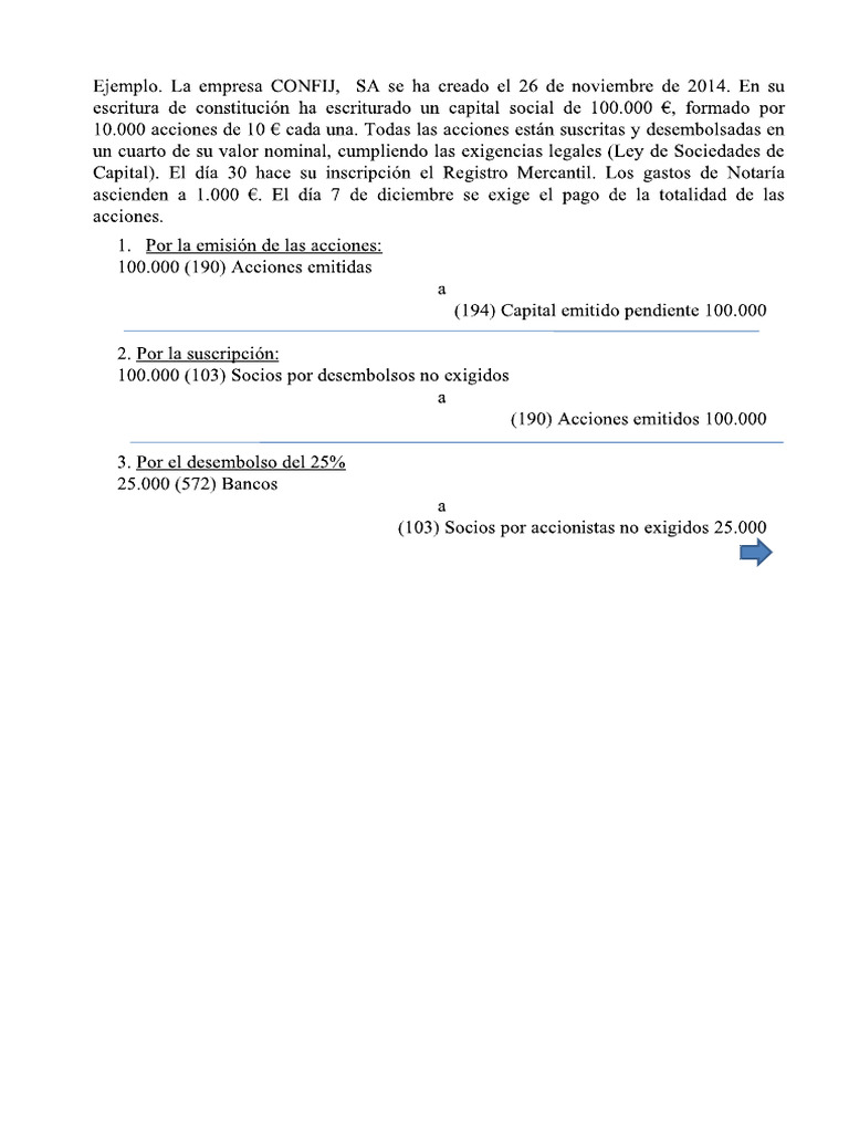Ejemplo Aportacion Socios | PDF