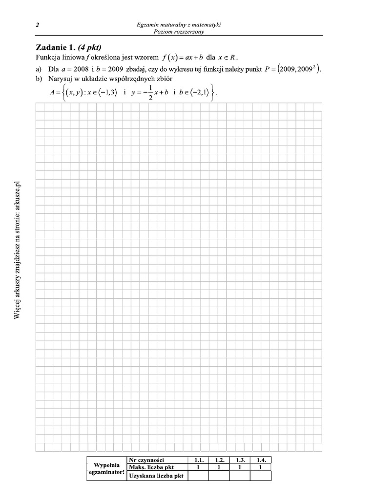 Matematyka Matura Rozszerzona | PDF