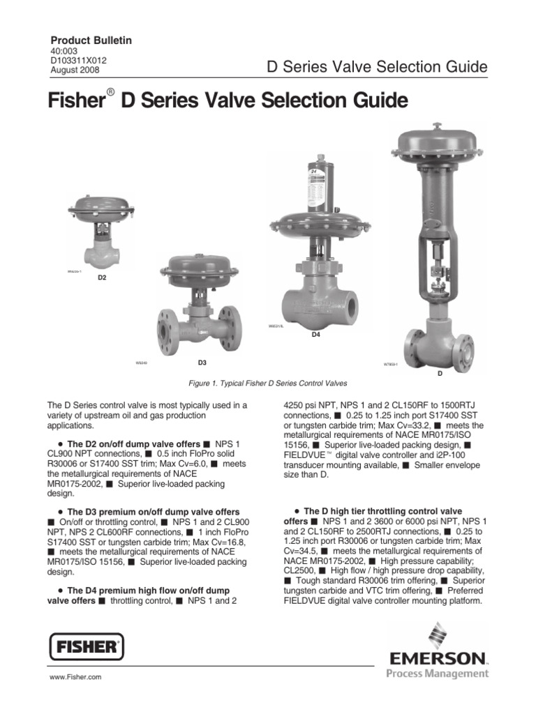 R D Series Valve Selection Guide | PDF | Valve | Equipment