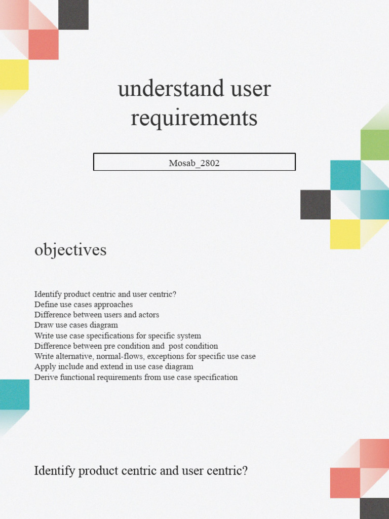pbl6 Understand User Requirements | PDF | Use Case | System
