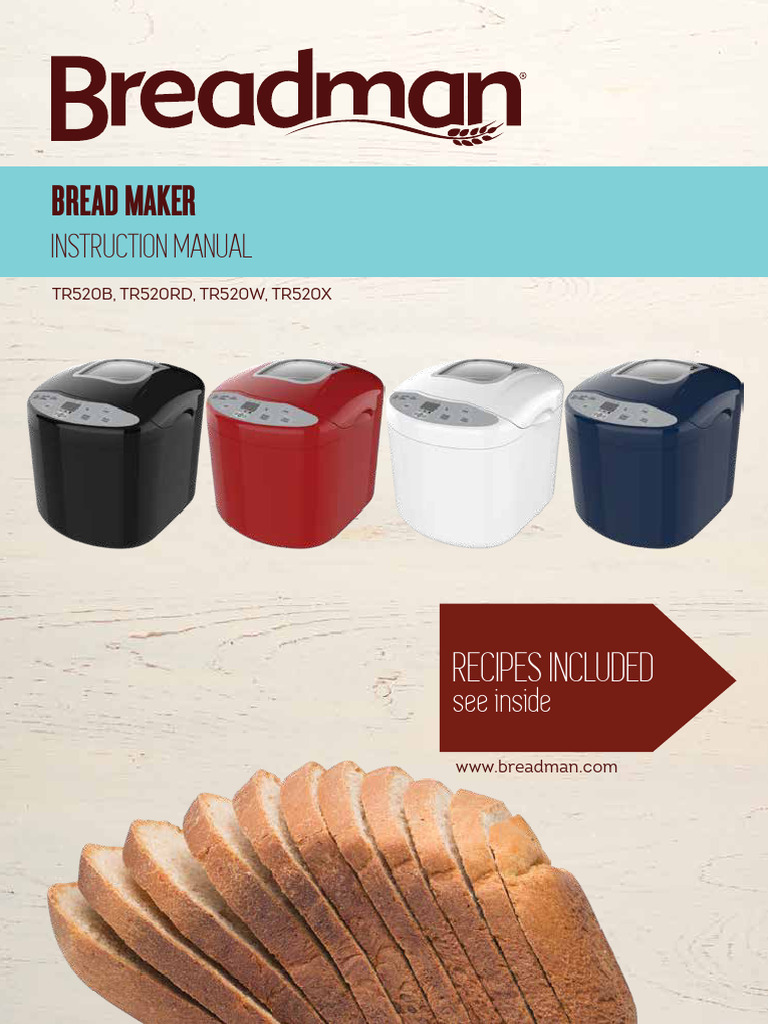 Breadman Bread Maker Instruction Manual Orginal | PDF