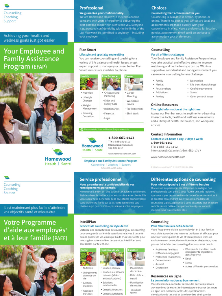 Homewood Health April 1, 2016 EFAP Brochure | PDF | Grief