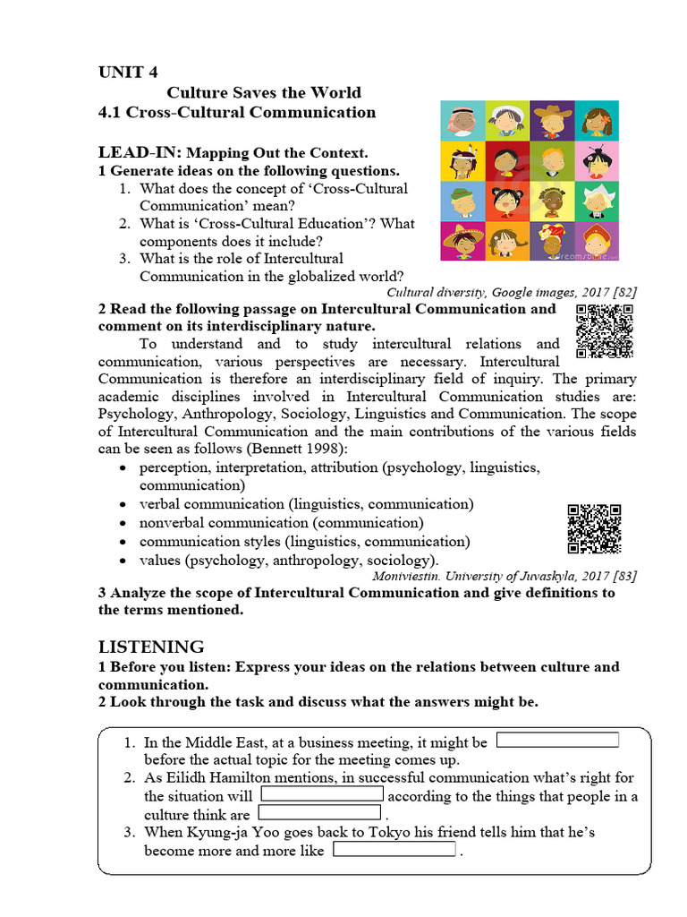 Unit 4.1-4.3 Culture Saves The World, pp.1-46 | PDF | Adjective | Adverb