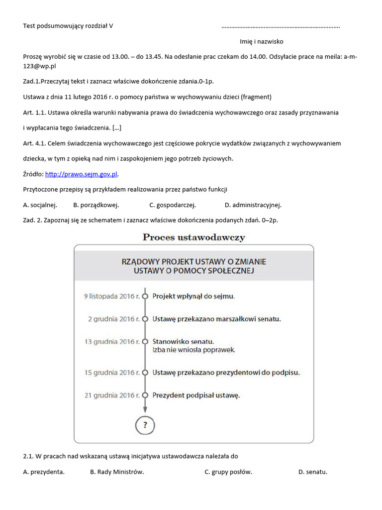 Test Wos kl.8 Bodaczow | PDF