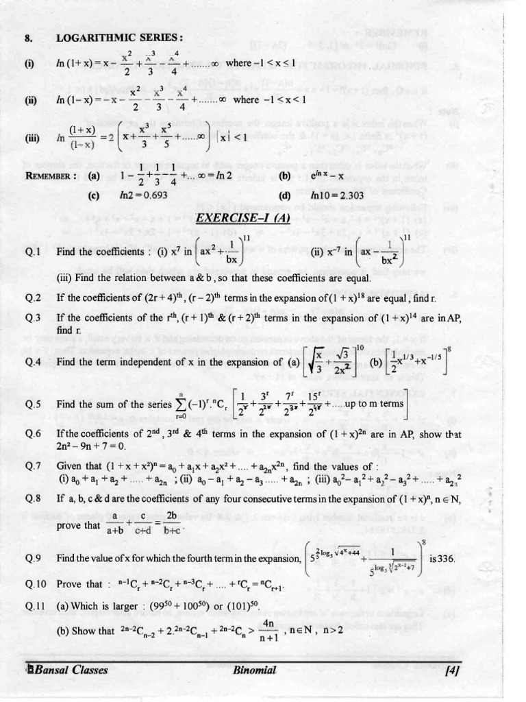 Binomial Theorem | PDF