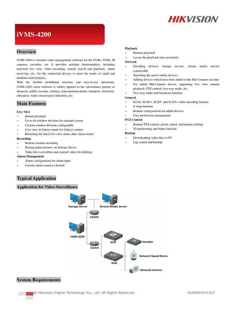 Spec of iVMS-4200 For MAC - V1.02.05.02 | PDF