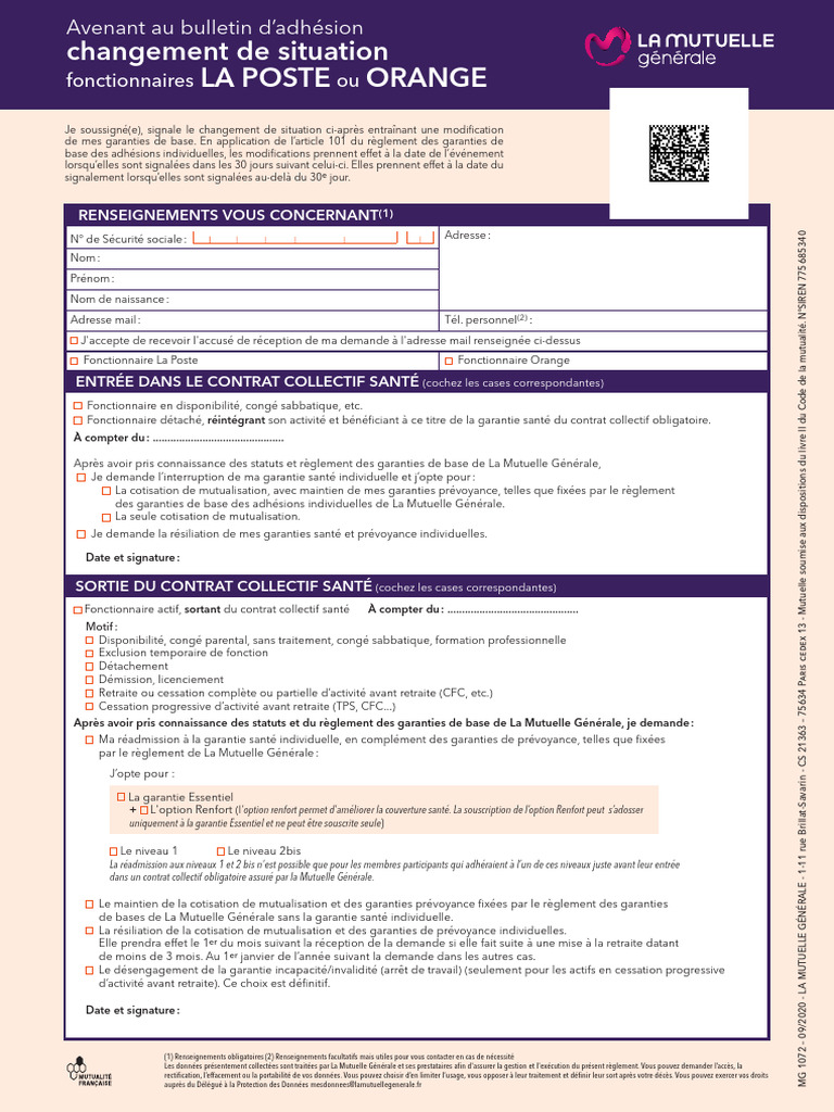 MG 1072 - Changement Situation CCFP-CCFO | PDF