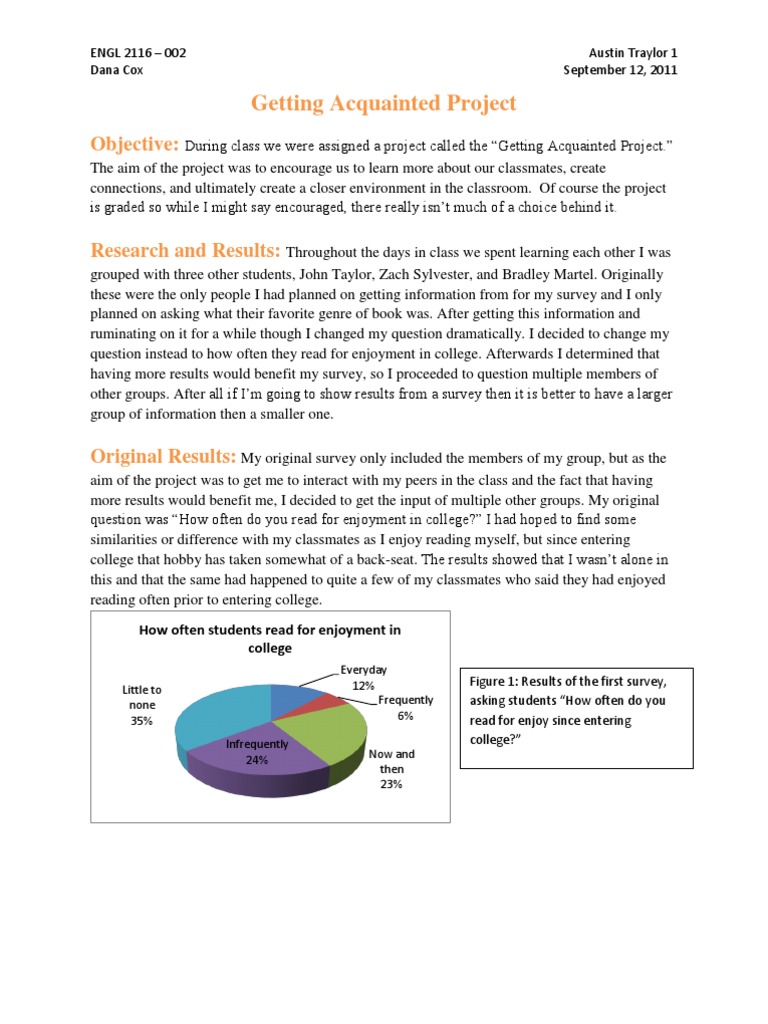 Getting Acquainted Report | PDF | Cognition | Psychological Concepts
