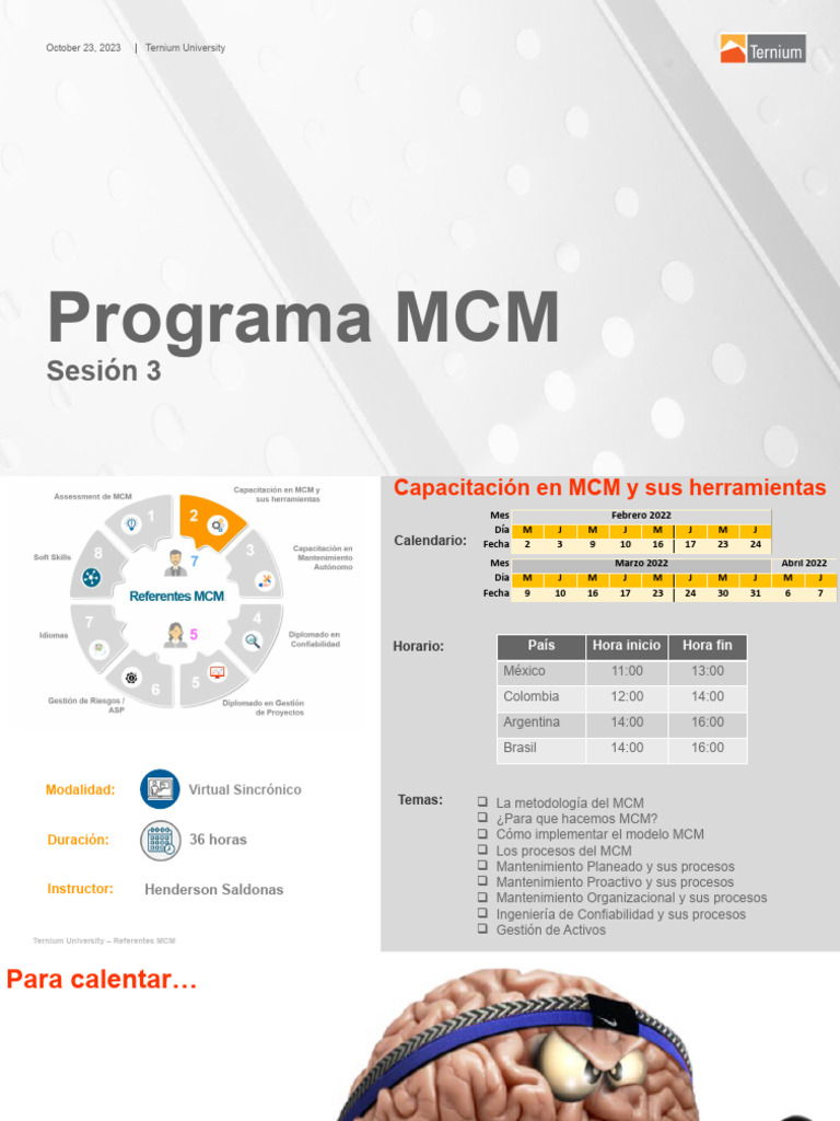 Capacitación MCM en Ternium University | PDF | Residuos | Planificación