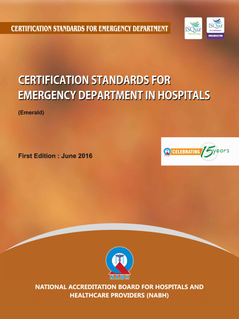 NABH - Emergency Standards | PDF