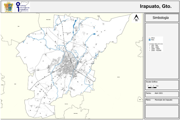 Mapa del Municipio de Irapuato 2021 | PDF