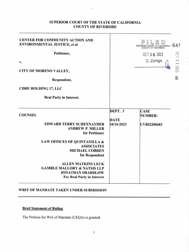 2023-10-16 Court Statement and Ruling | PDF
