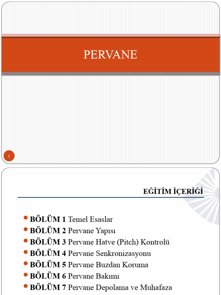 PERVANE Güncel Revizyon | PDF