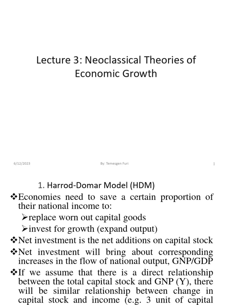 Economic Growth Models Explained | PDF | Economic Growth | Production ...