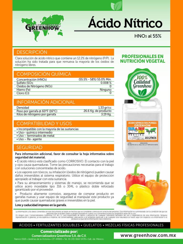 Acido Nitrico 55% | PDF