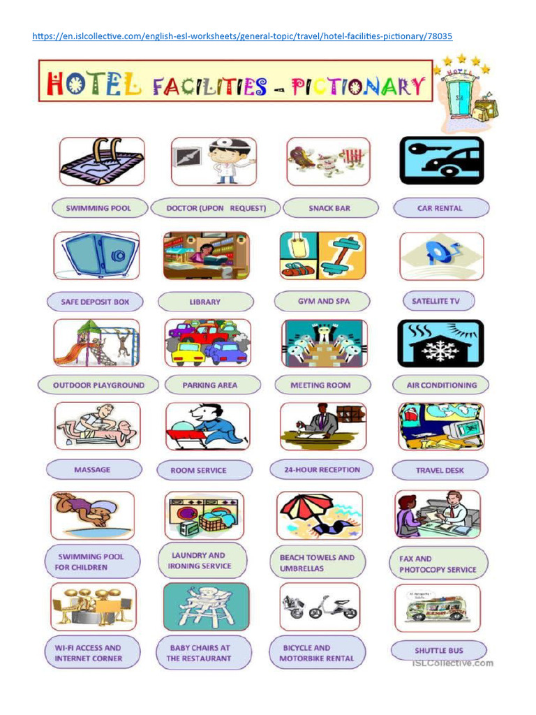 Hotel Facilities Icons Explained | PDF