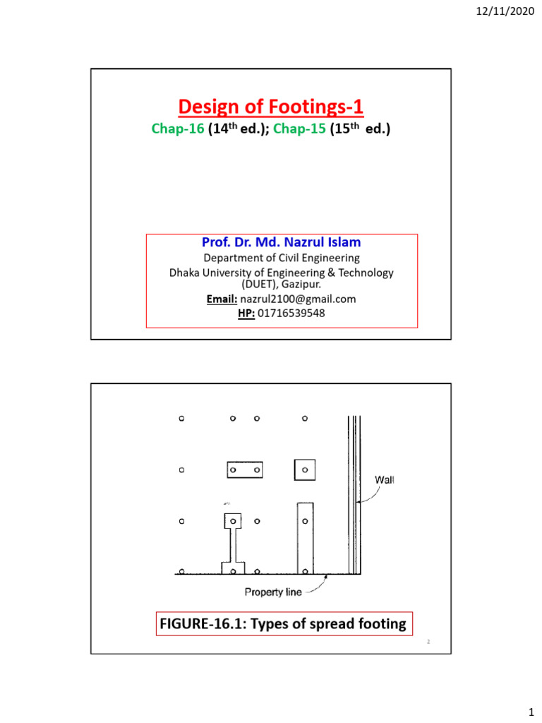 Footing Design for Civil Engineering | PDF | Geotechnical Engineering ...