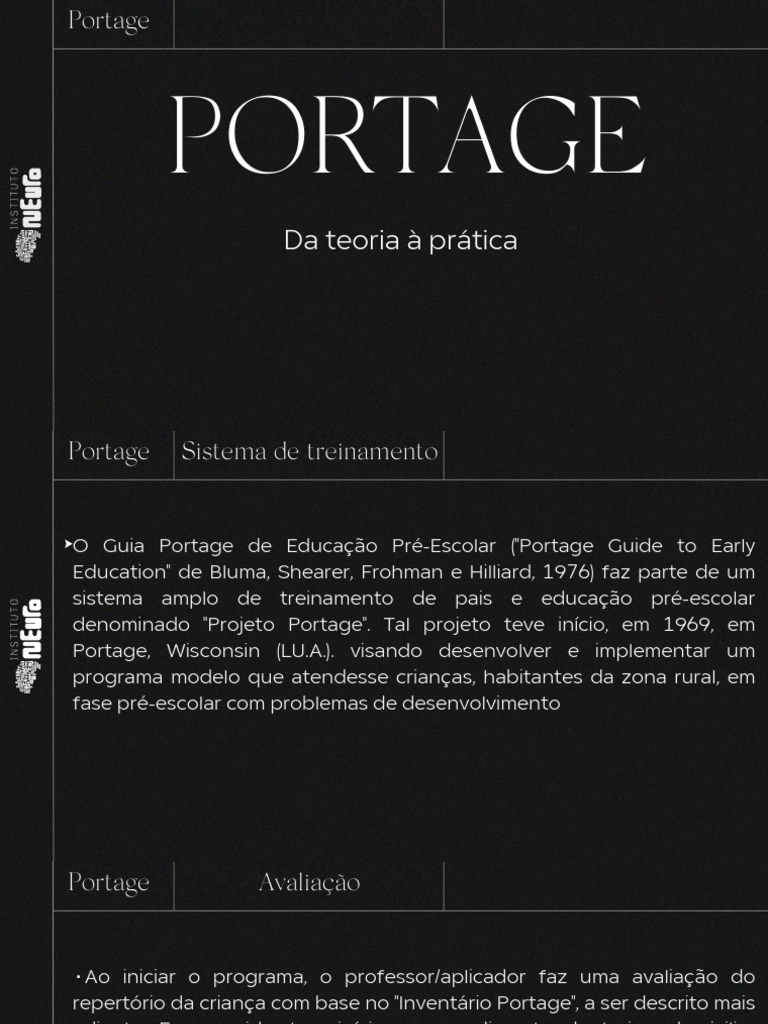 Aula Portage | PDF