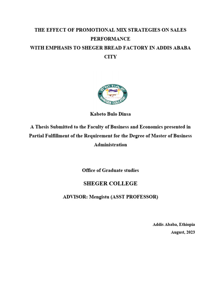 Kebeto Proposal1 | PDF | Marketing | Advertising