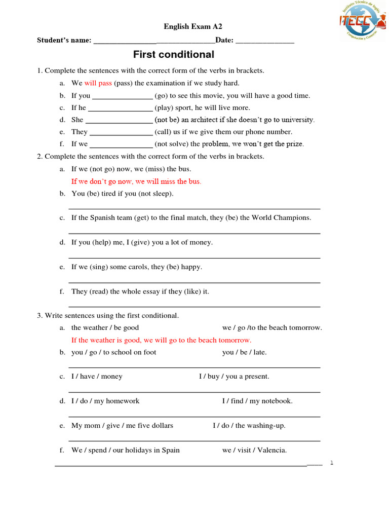 First Conditional | PDF