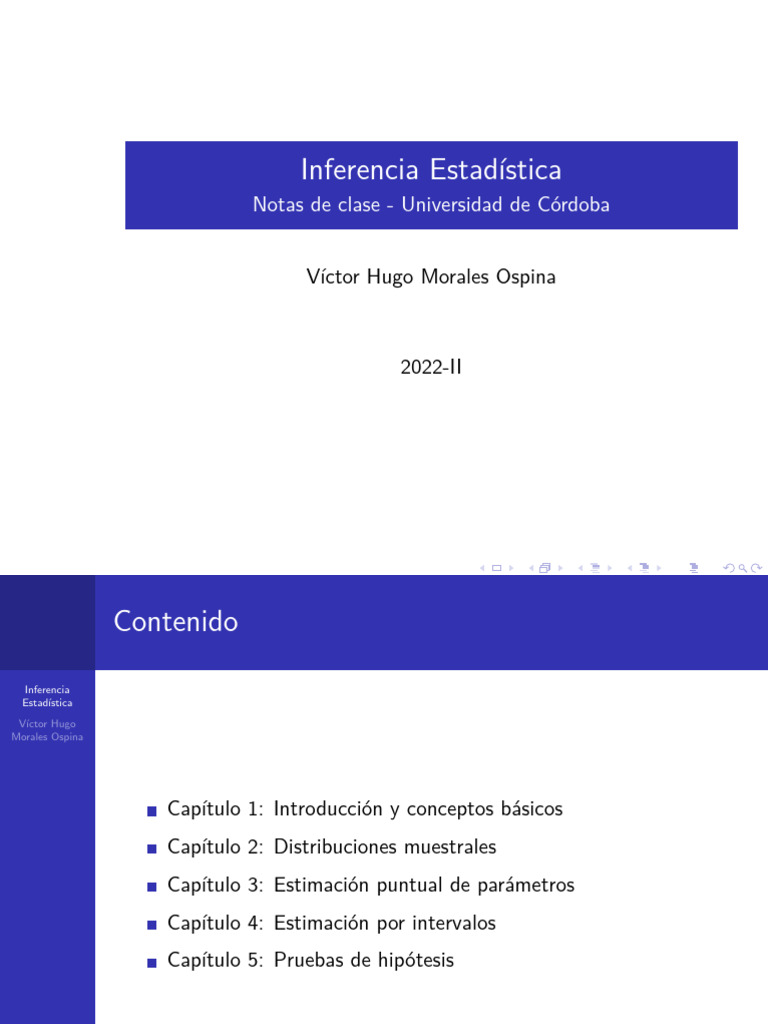 Presentación Inferencia | PDF | Muestreo (Estadísticas) | Teoría de la ...
