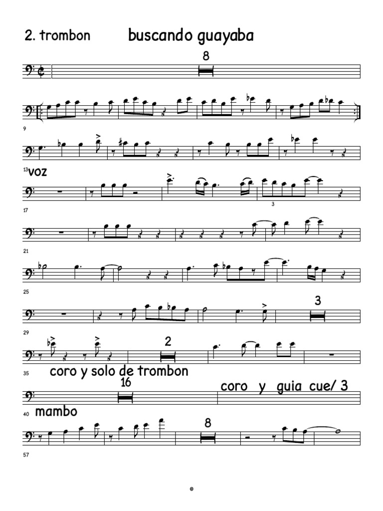 Trombon Buscando Guayaba | PDF