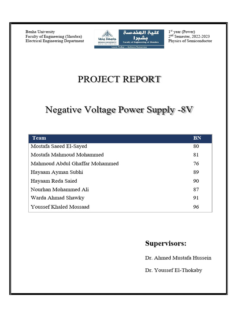 Final Edit | PDF | Rectifier | Power Supply