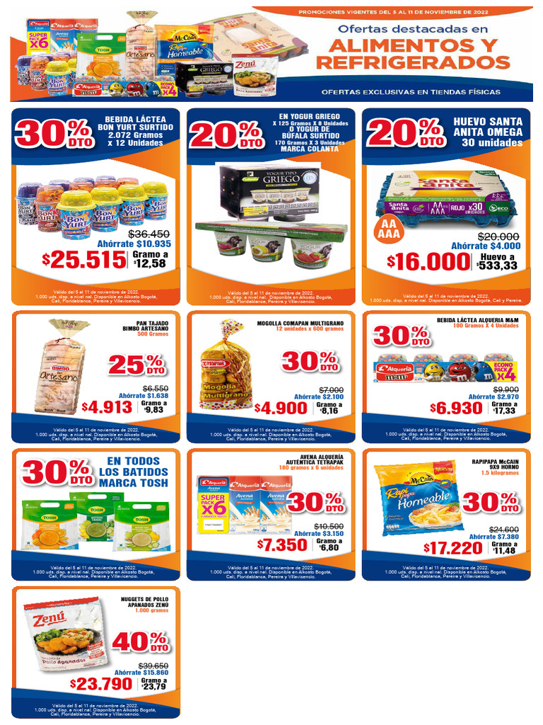 Alkosto Separata Digital Mercado Refrigerados 05112022 | PDF
