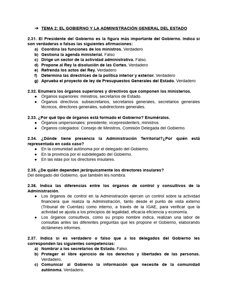 Estructura del Gobierno y Administración Estatal | PDF | Instituciones ...
