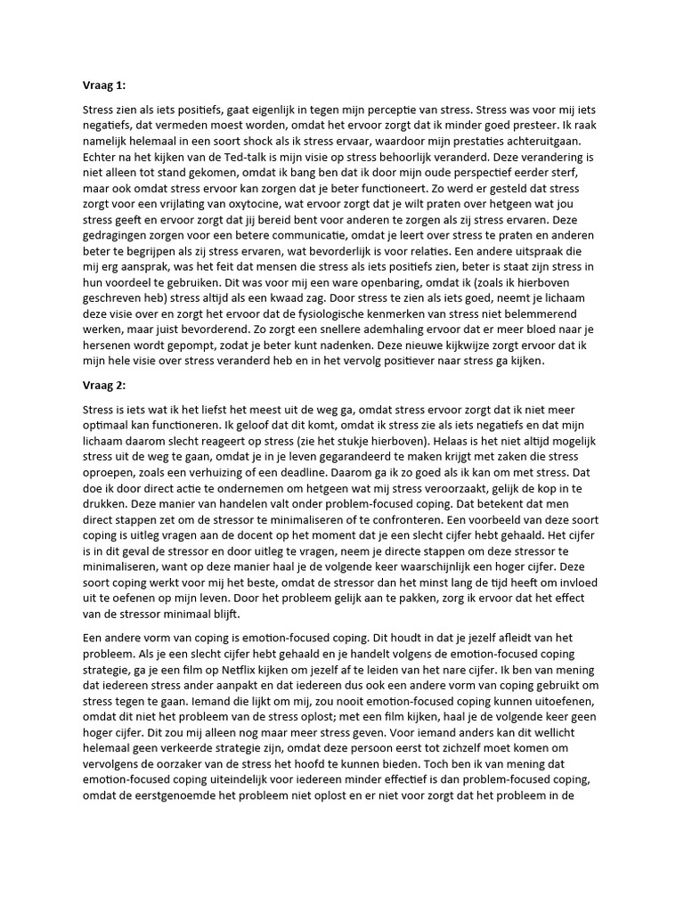 Schrijfopdracht 5 Ander + Feedback | PDF