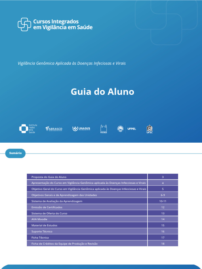 Guia Do Aluno Una Sus | PDF | Epidemiologia | Vírus