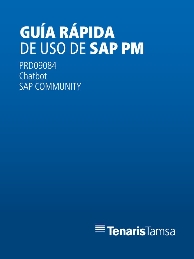 Guía Rápida de Uso de SAP PM | PDF