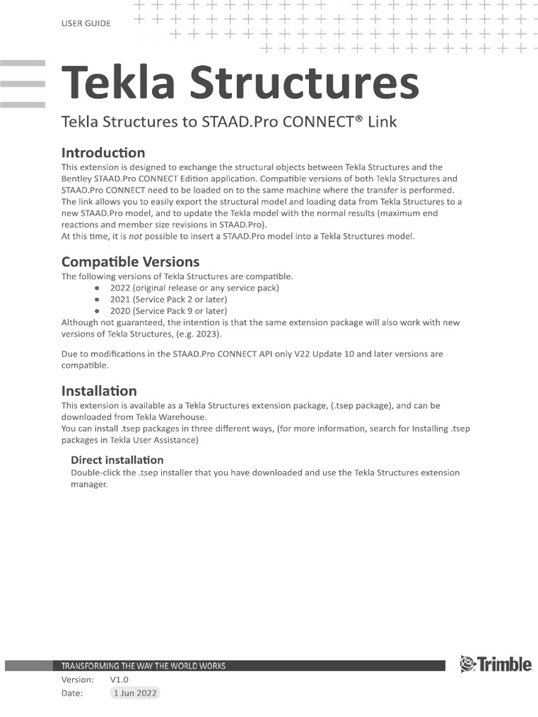 Staad Pro Connect Link User Guide Pdf