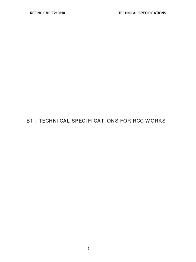 4 - Technical Specifications-Concrete Works | PDF | Concrete | Pump
