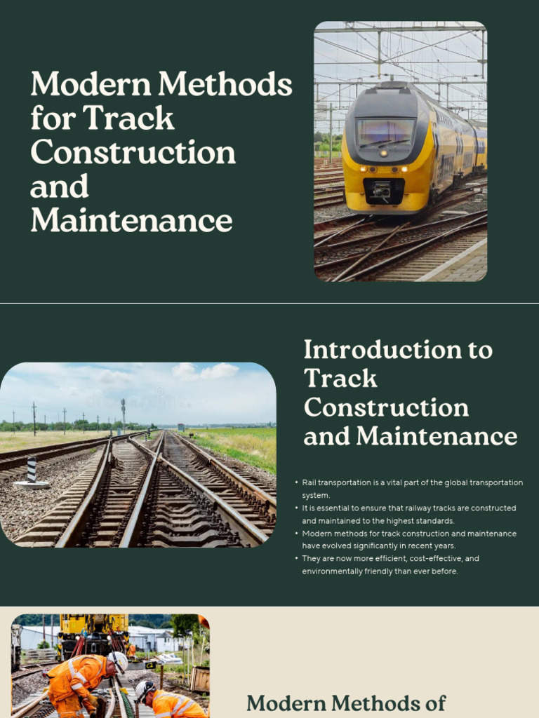 Modern Railway Track Construction Methods | PDF