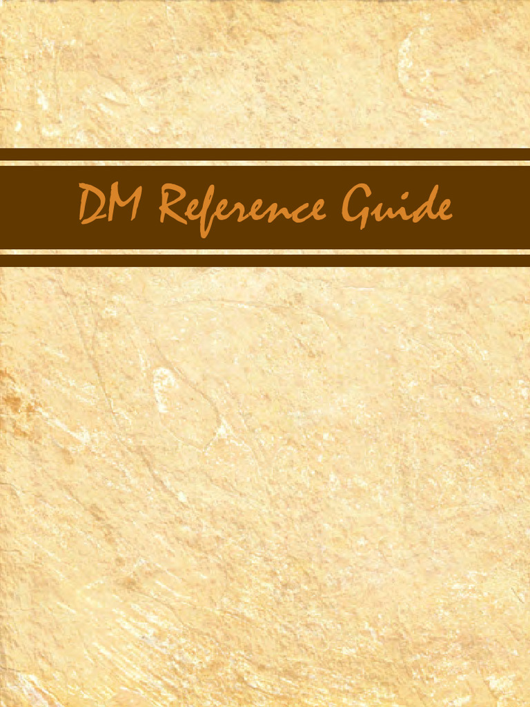 DM Reference Guide | PDF