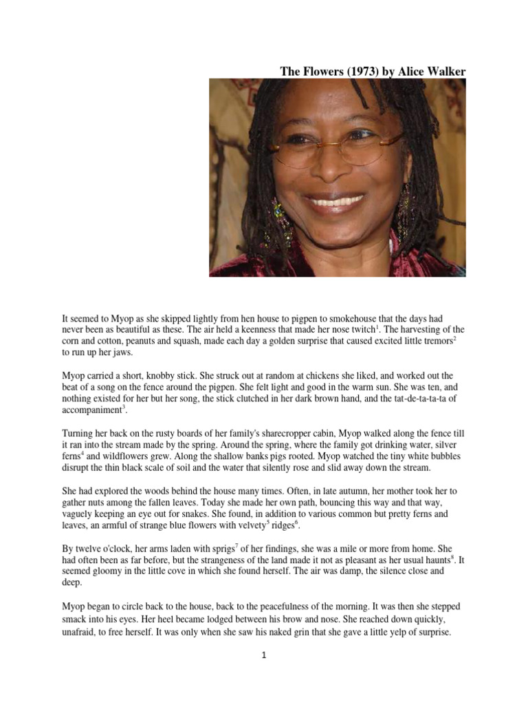 The Flowers Text | PDF