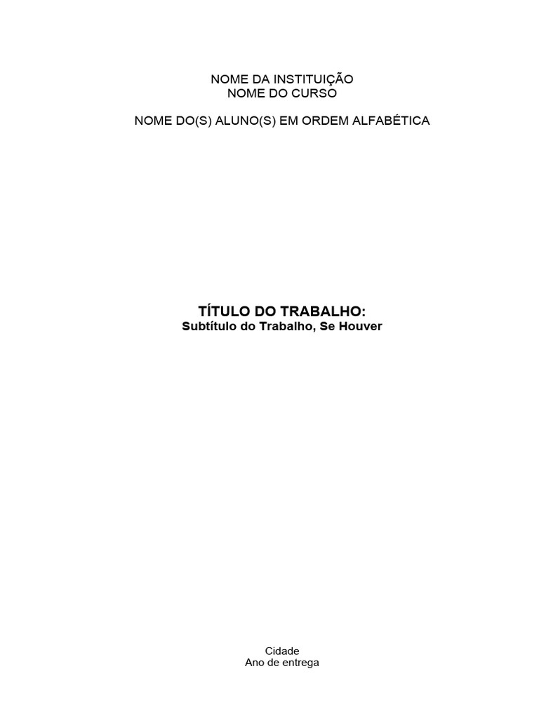 Pronto Trabalho Academico | PDF | Science