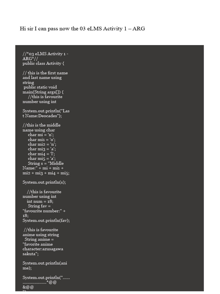 03 ELMS Activity 1 | PDF