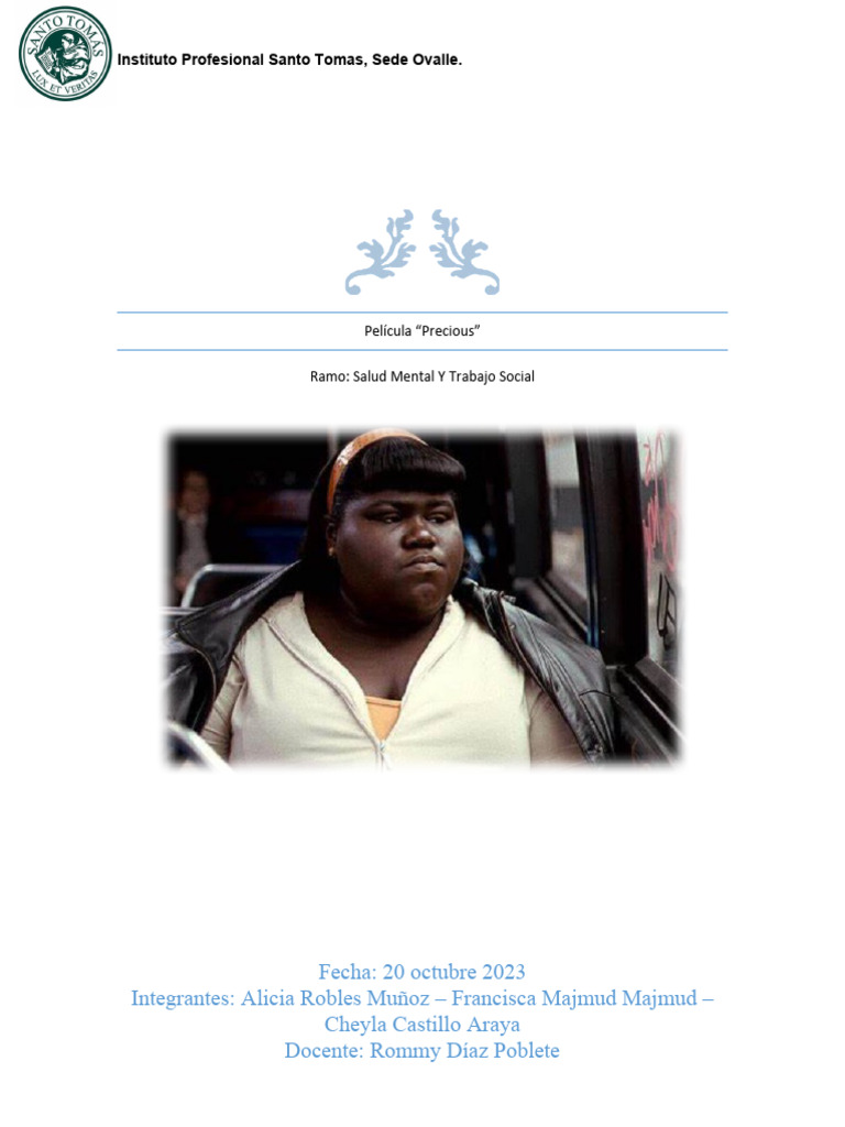 Análisis de la película Precious | PDF