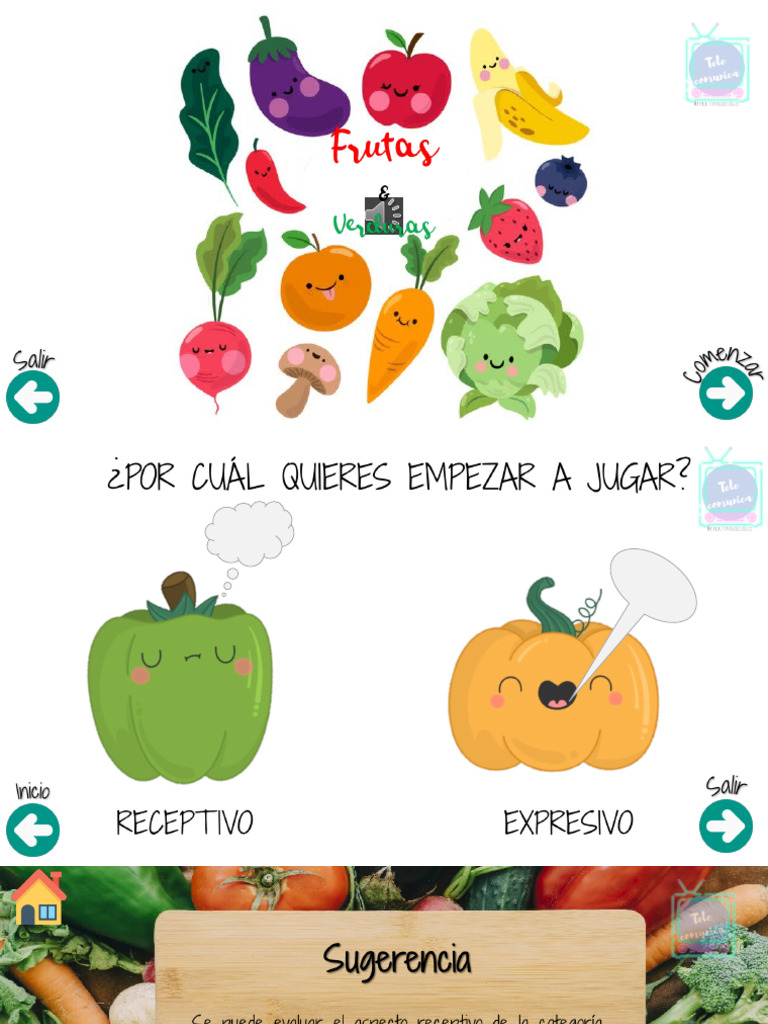 Frutas y verduras evaluación (1) | PDF