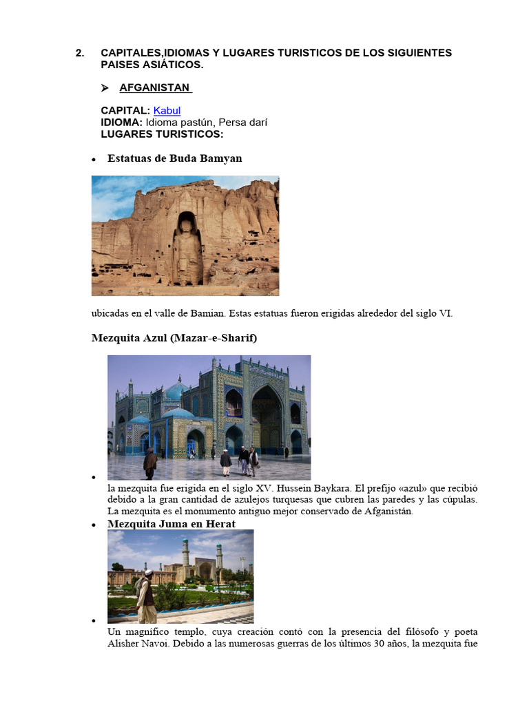 Capitales Paises Tarea | PDF