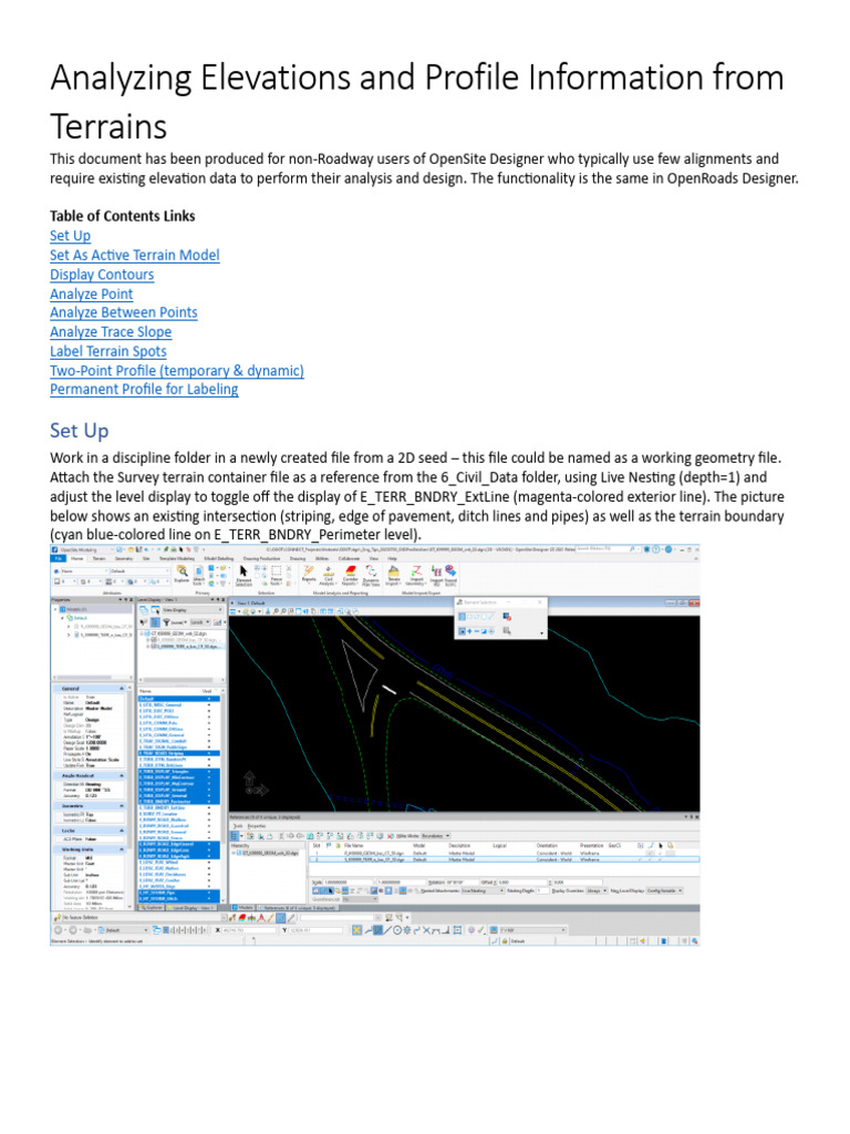 Terrain Elevation Analysis Guide | PDF | Contour Line | Angle