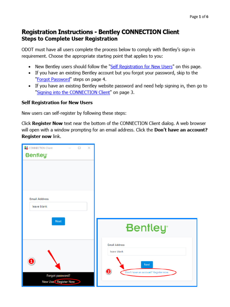CONNECTION Client Registration Instructions | PDF | Computers