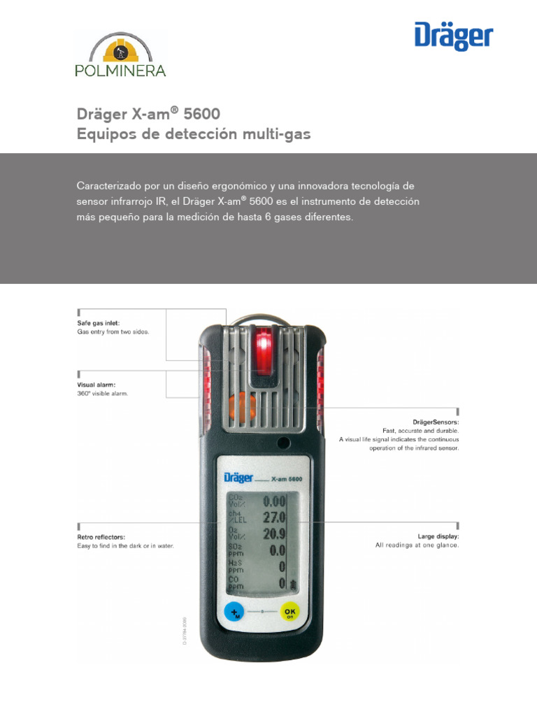 FICHA TECNICA X-Am-5600 | PDF | Sensor | Infrarrojo