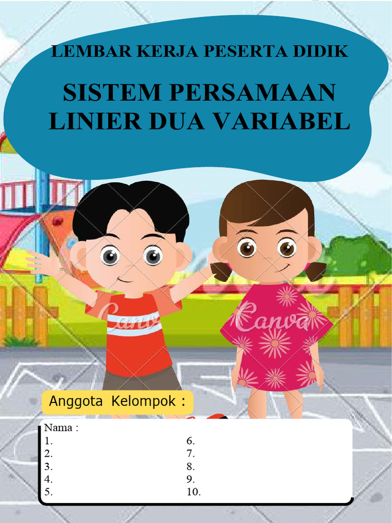 LKPD SPLDV - 1 | PDF | Metode & Bahan Ajar