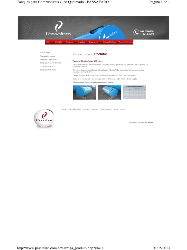 Tanque Passafaro | PDF